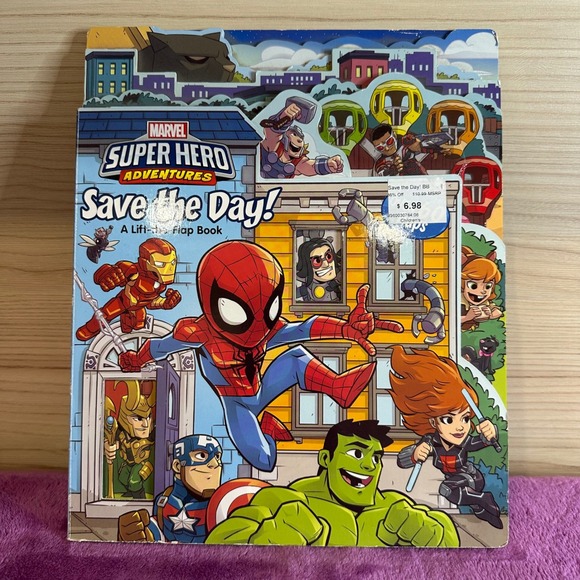 Marvel | Toys | Marvel Super Hero Adventures Save The Day Lift The Flap ...